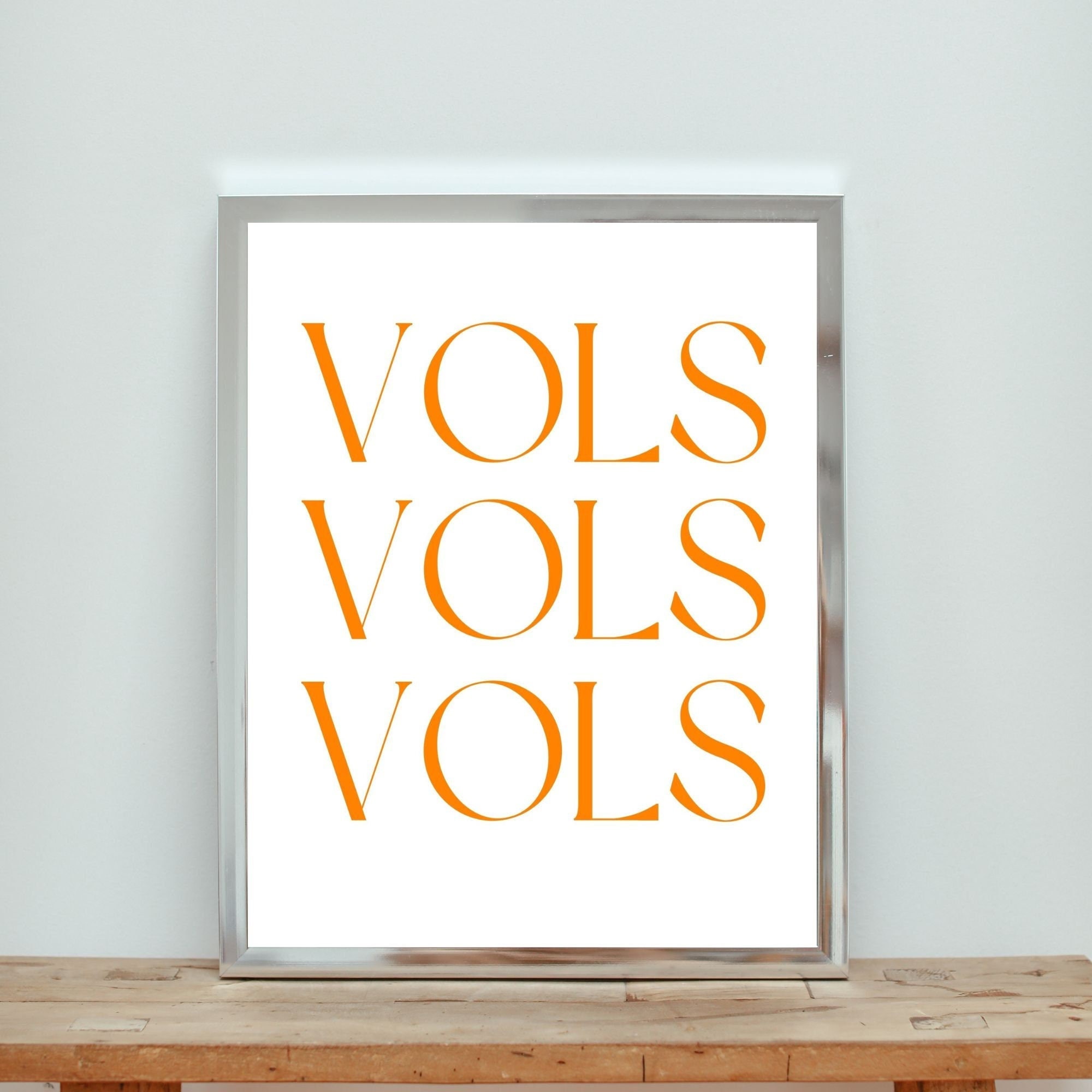 Printable Wall Art - VOLS University of Tennessee White Print - Etsy