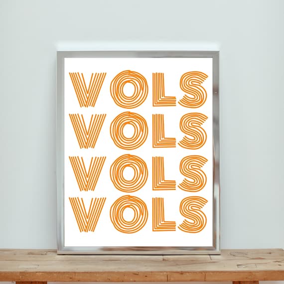 Printable Wall Art VOLS University of Tennessee Print - Etsy