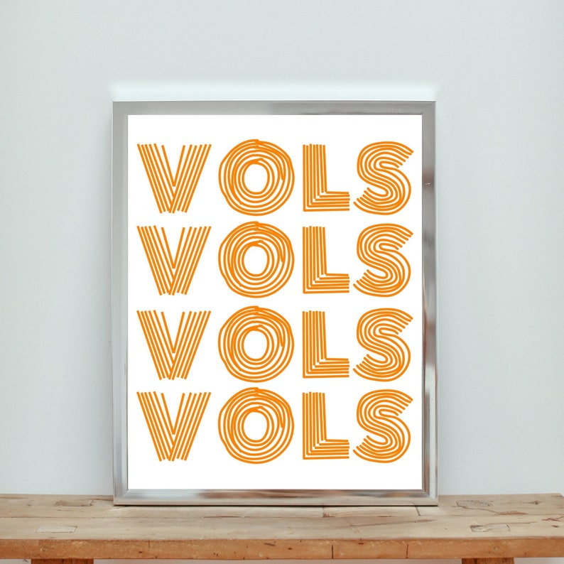 Printable Wall Art - VOLS University of Tennessee Print - Etsy