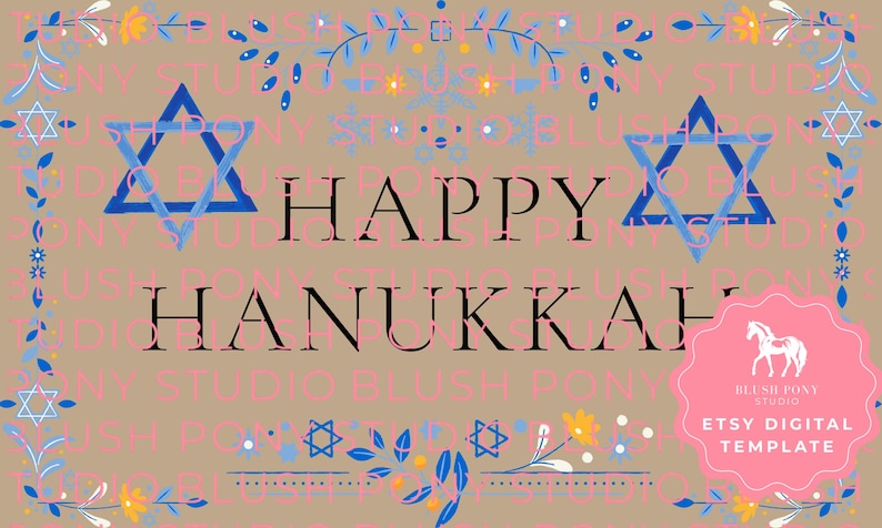 Holiday Banner Templates - Christmas, Hanukkah, Kwanzaa, New Years ...