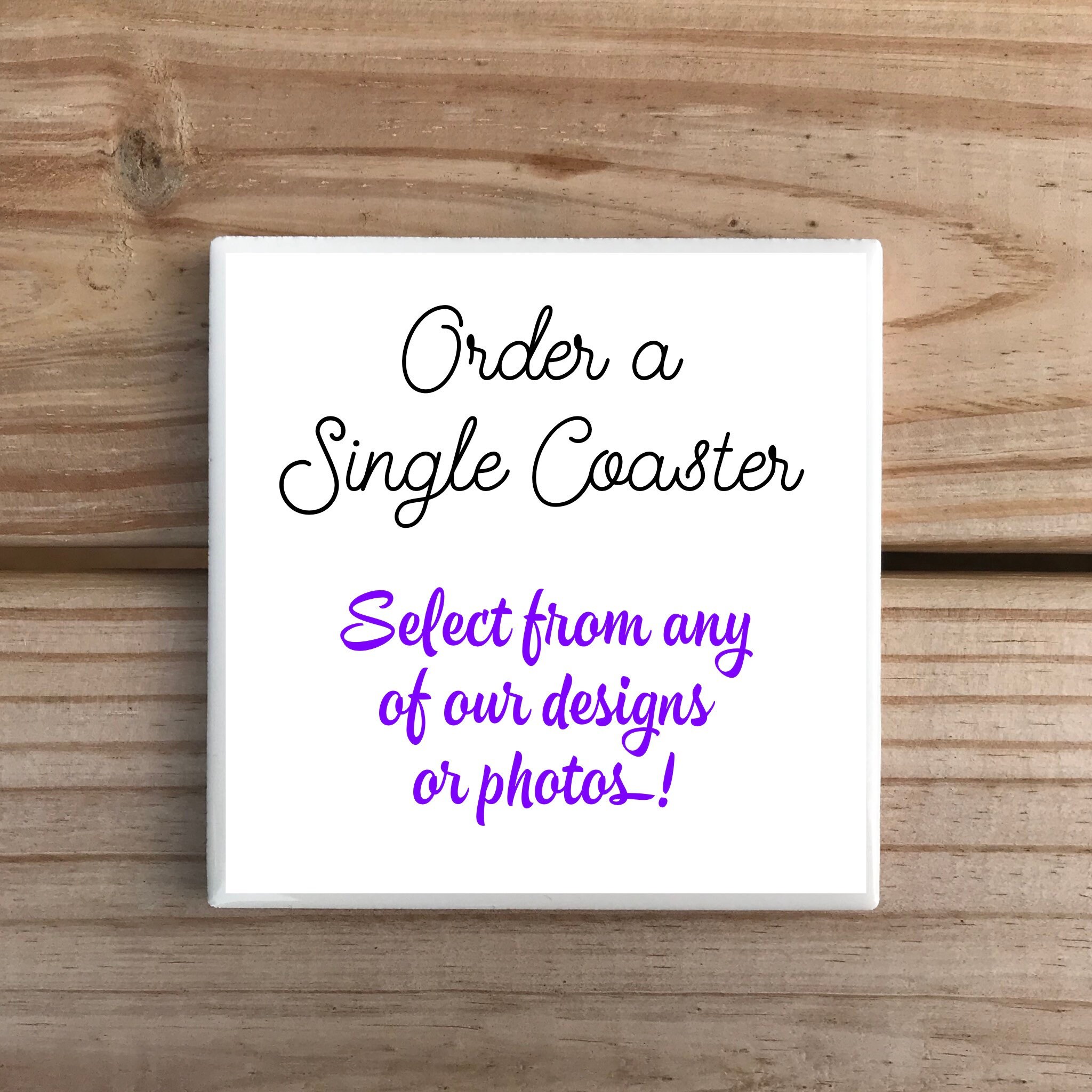Single Coaster Order | Etsy