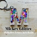 Mickey Disney Letter Alphabet Keychain Custom Letter Resin Letter A-Z ...
