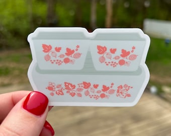 Mixer Decals Pyrex Vintage Rare Pyrex Rare Pink Pyrex Gooseberry or ...