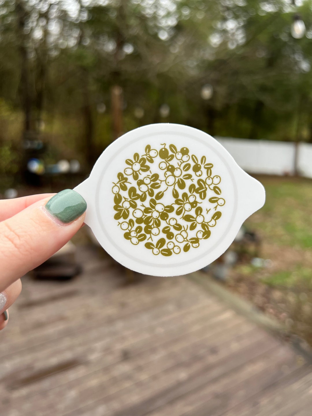 Pyrex Verde Olives Lid Sticker | Olive & Green | Planner Laptop ...