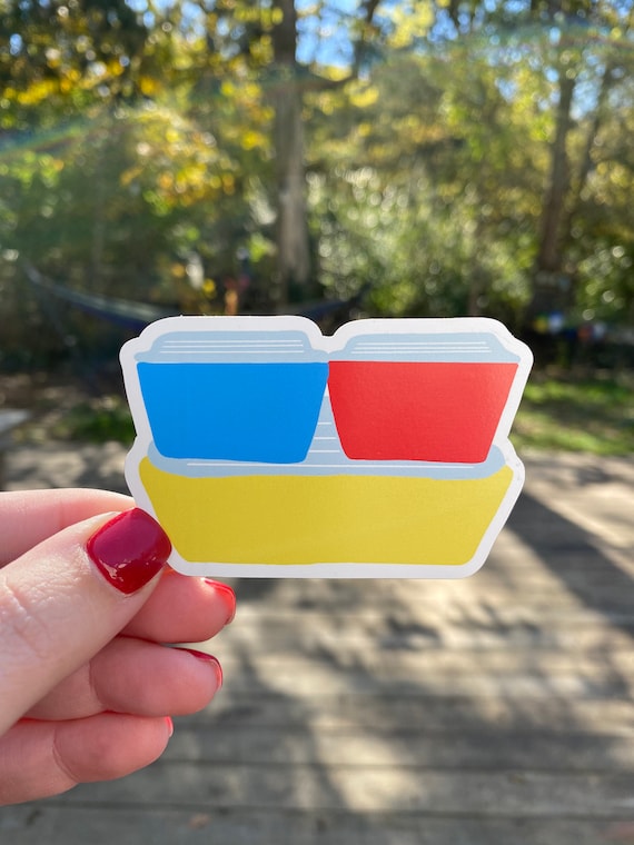 Pyrex Primary Colors Refrigerator Set Magnet Fridge Magnet | Etsy