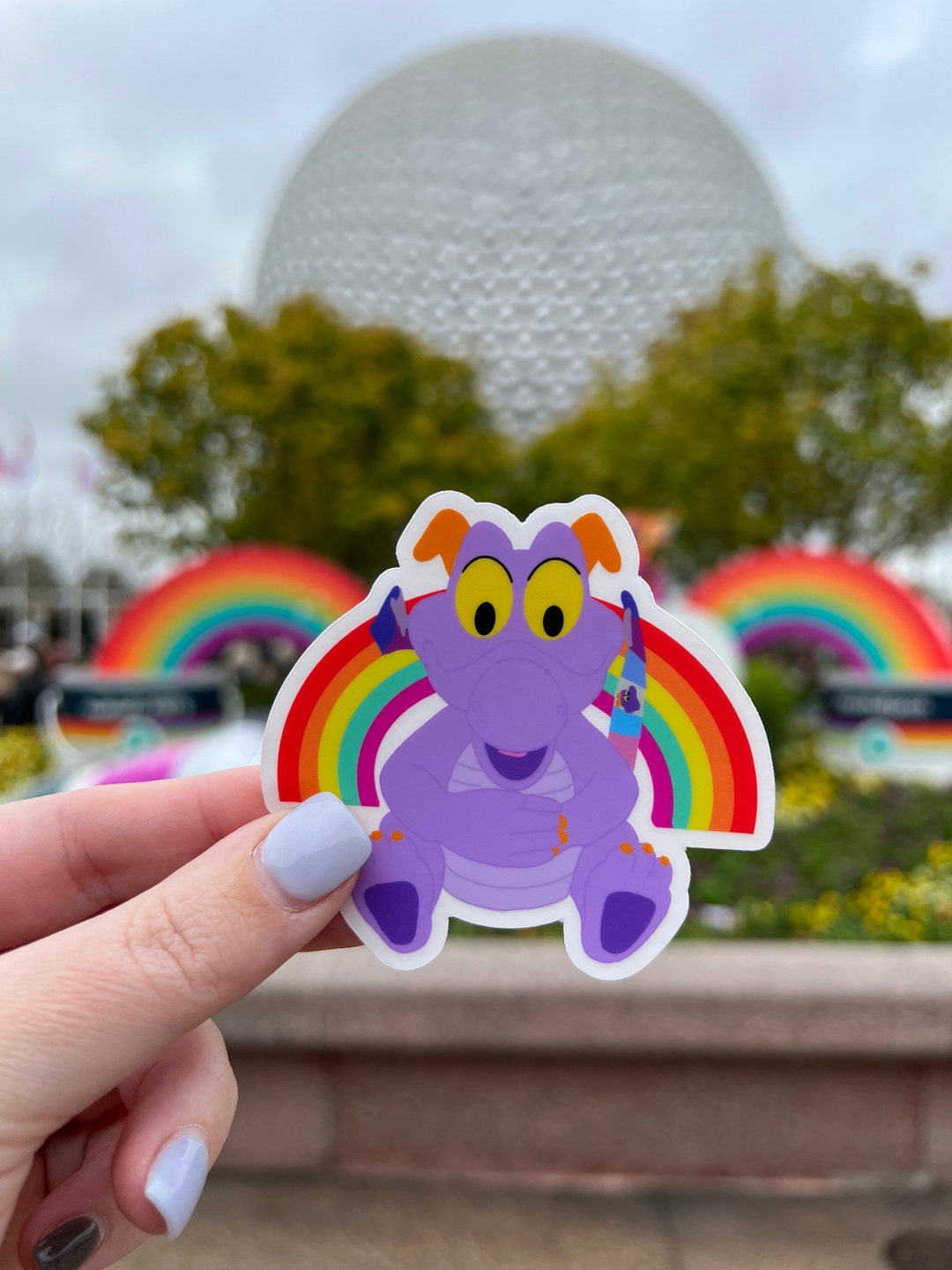 Figment Rainbow Sticker: Epcot Journey Into Imagination, Laptop ...