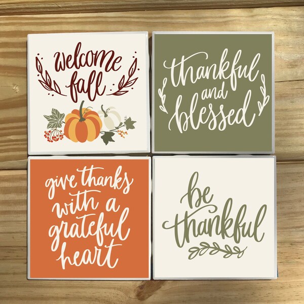 Fall Coasters - Etsy