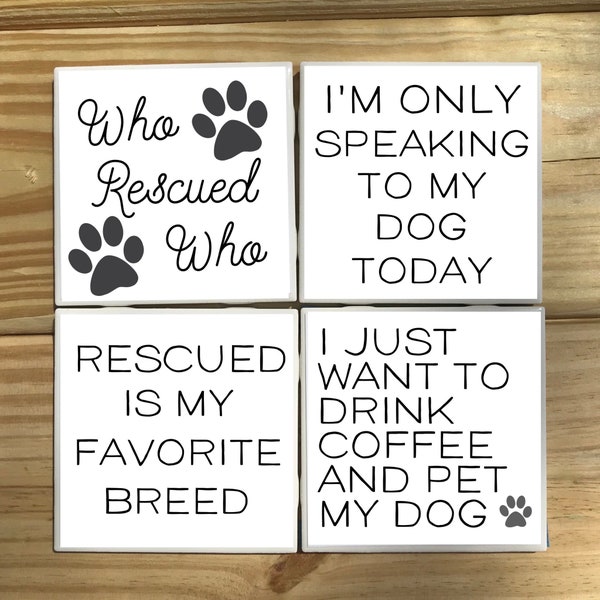 Dog Rescue Coasters - Etsy