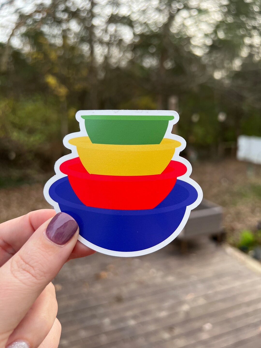 Pyrex Rainbow Mixing Bowls Magnet: Retro Kitchen Decor - Etsy