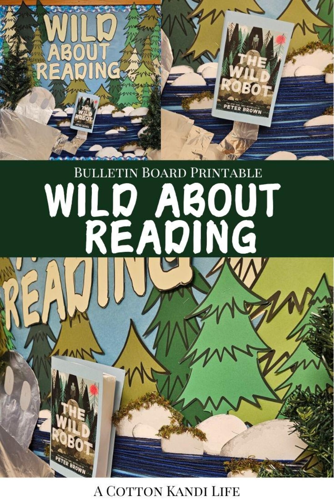SCHOOL Printable | Bulletin Board | WILD About Reading Bulletin Board ...