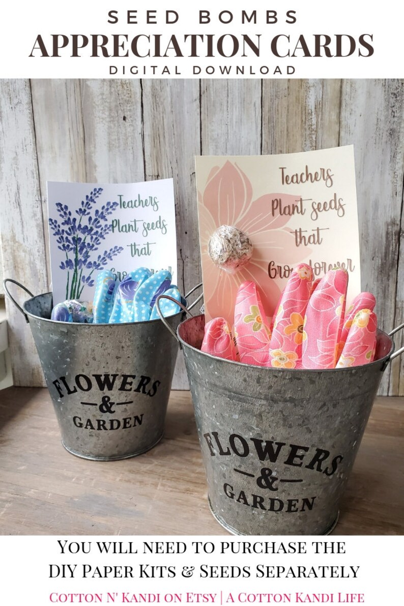 Teacher Appreciation Printable | Seed Bombs Appreciation Cards ...