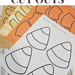 MOM SCHOOL Printable | Candy Corn Outline Printable | Halloween - Etsy