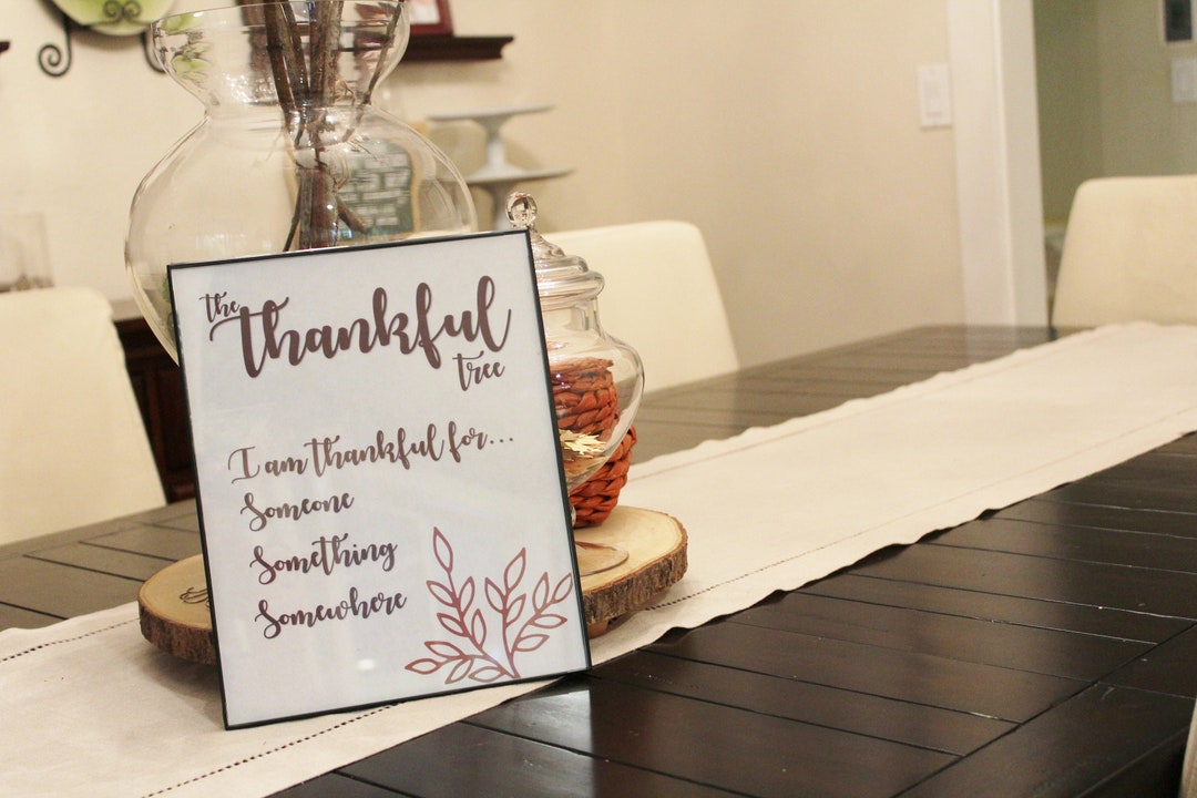 MOM SCHOOL Printable | the Thankful Tree Sign | Thanksgiving Printables ...