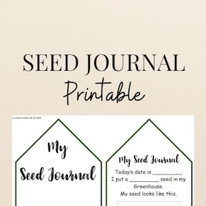MOM SCHOOL Printable | Seed Journal Printable | Preschool Worksheets - Etsy