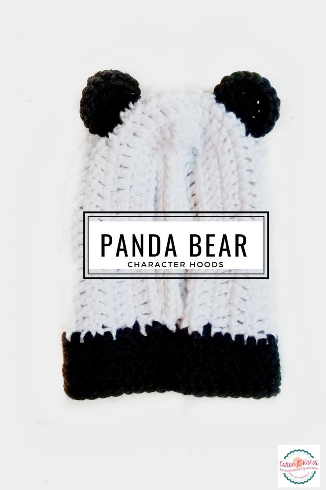 Animal Hood PANDA BEAR Kids Animal Costume, Toddler Scarf - Etsy
