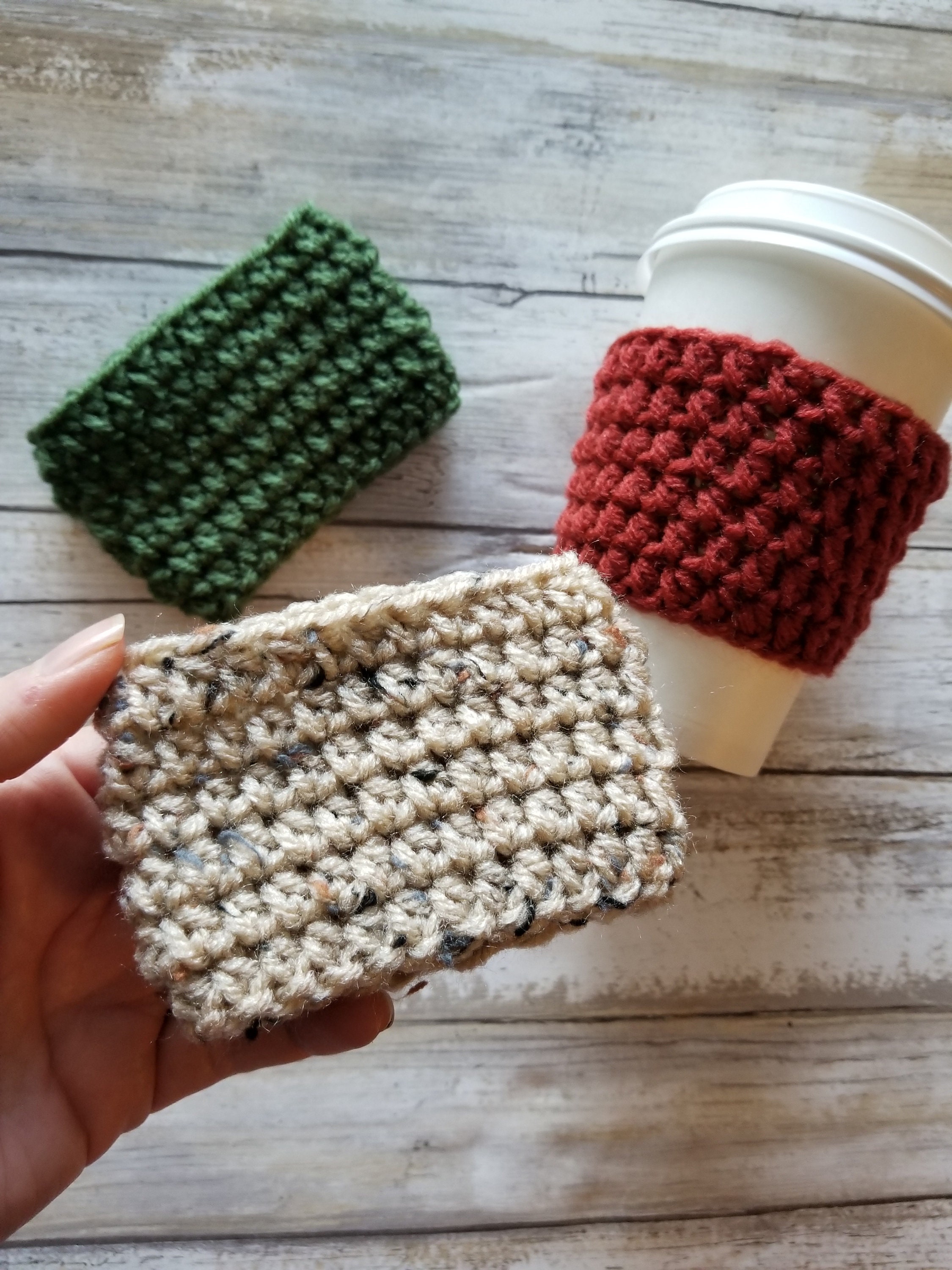 Crochet Cup Cozy Coffee Sweater Set Zero Waste Gifts | Etsy