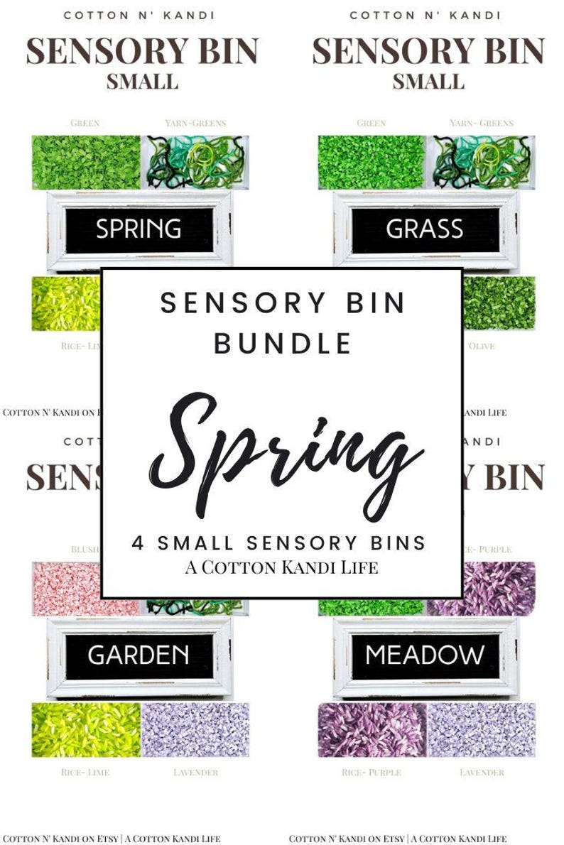 Sensory Bin | Seasonal Bundles | 4 KITS | Educational Activity, Stim ...