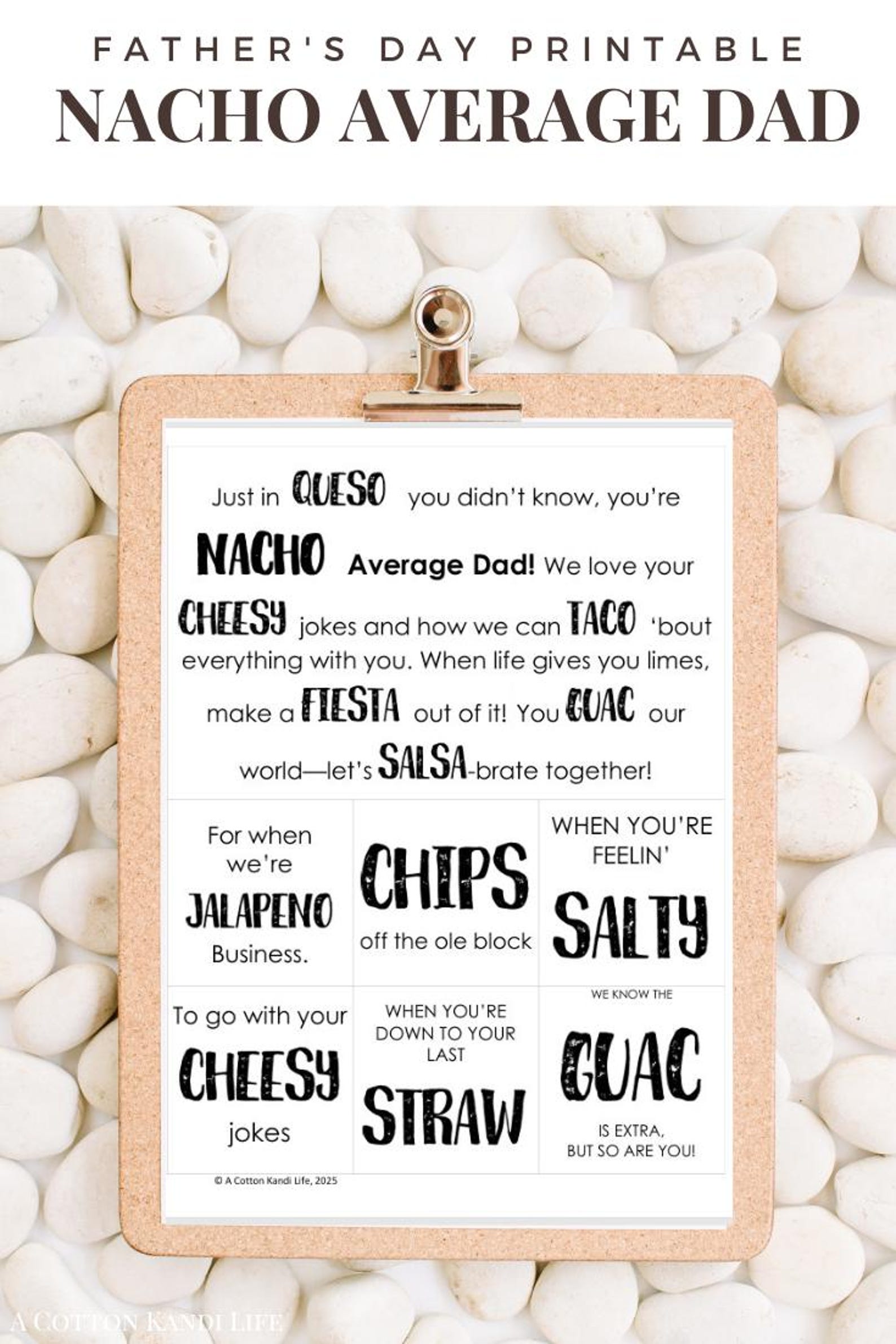 MOM SCHOOL Printable | NACHO Average Dad, Themed Gift Basket | Father's ...