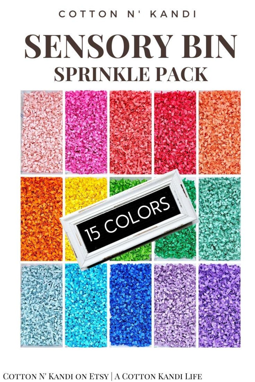 Sensory Bin | 15 COLOR MEGA PACKS | Educational Activity, Stim Toy ...