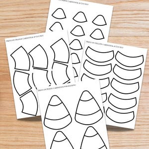 MOM SCHOOL Printable | Candy Corn Outline Printable | Halloween - Etsy