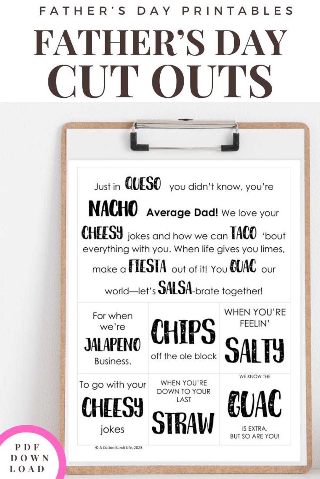 MOM SCHOOL Printable | NACHO Average Dad, Themed Gift Basket | Father's ...