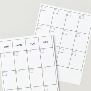 WORK From HOME Printables | Blank Calendar Template Printable | Daily ...