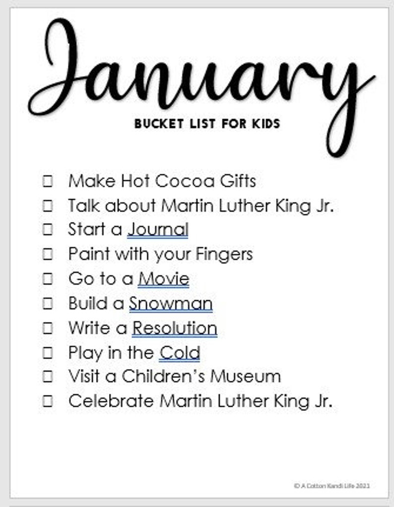 MOM SCHOOL Printable | Monthly Bucket List Printable for Kids | Edit in ...