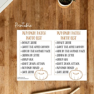 MOM SCHOOL Printable | Pumpkin Patch Photo List Printable | Preschool ...