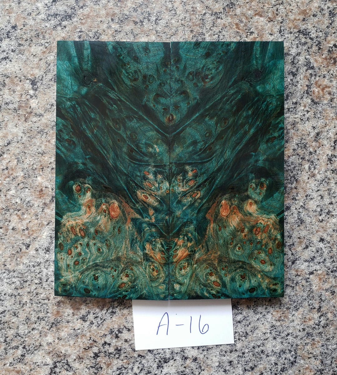 Stabilized Maple Burl Wood With Blue Colored Acrylic Resins - Etsy