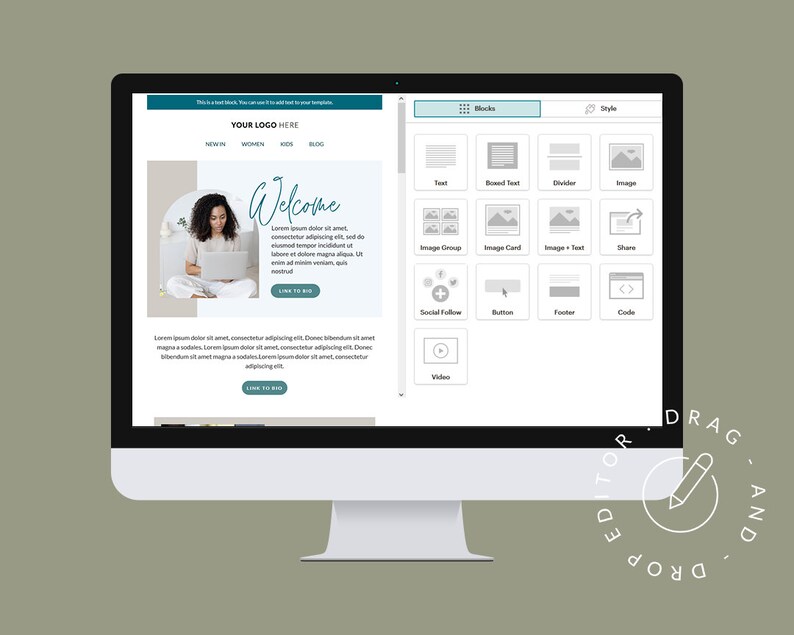 Newsletter Welcome Mailchimp Welcome Newsletter Template - Etsy