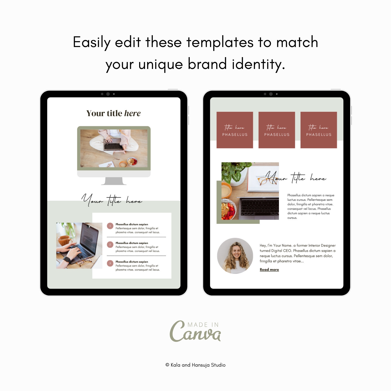 Canva Email Template Bundle: Editable Newsletter Designs (digital ...
