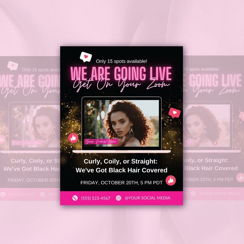 Canva Podcast Bundle Event Live Stream Flyer Template - Etsy