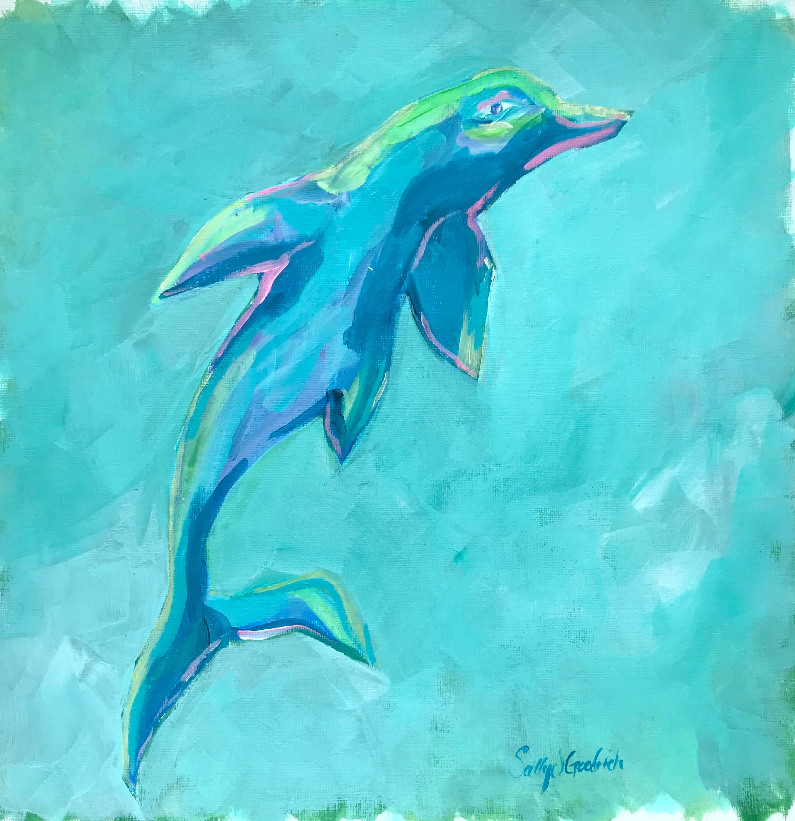 Dolphin Painting Abstract