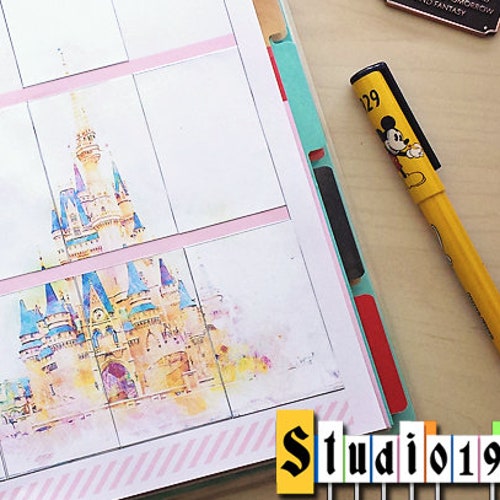 Happy Planner Printable Stickers Cinderella Castle / for Use | Etsy