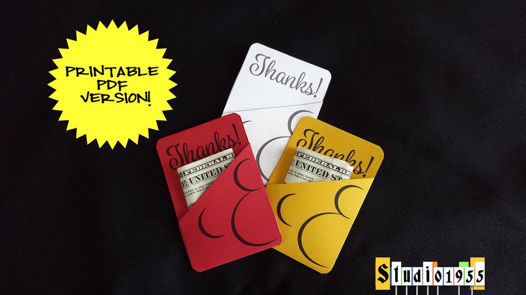 PRINTABLE Mousekeeping Tip Envelope PDF | Thank You Envelopes | Tip ...