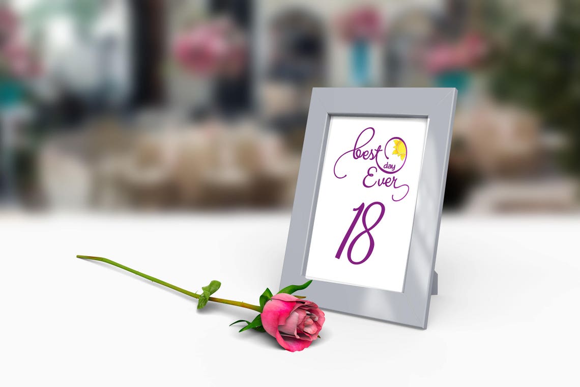 Best Day Ever PRINTABLE Table Numbers 1-30 Rapunzel Wedding | Etsy