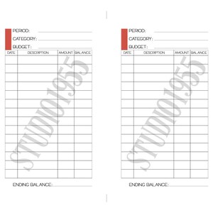 Printable Budget Tracker for Use With MINI Happy Planner / PRINTABLE ...