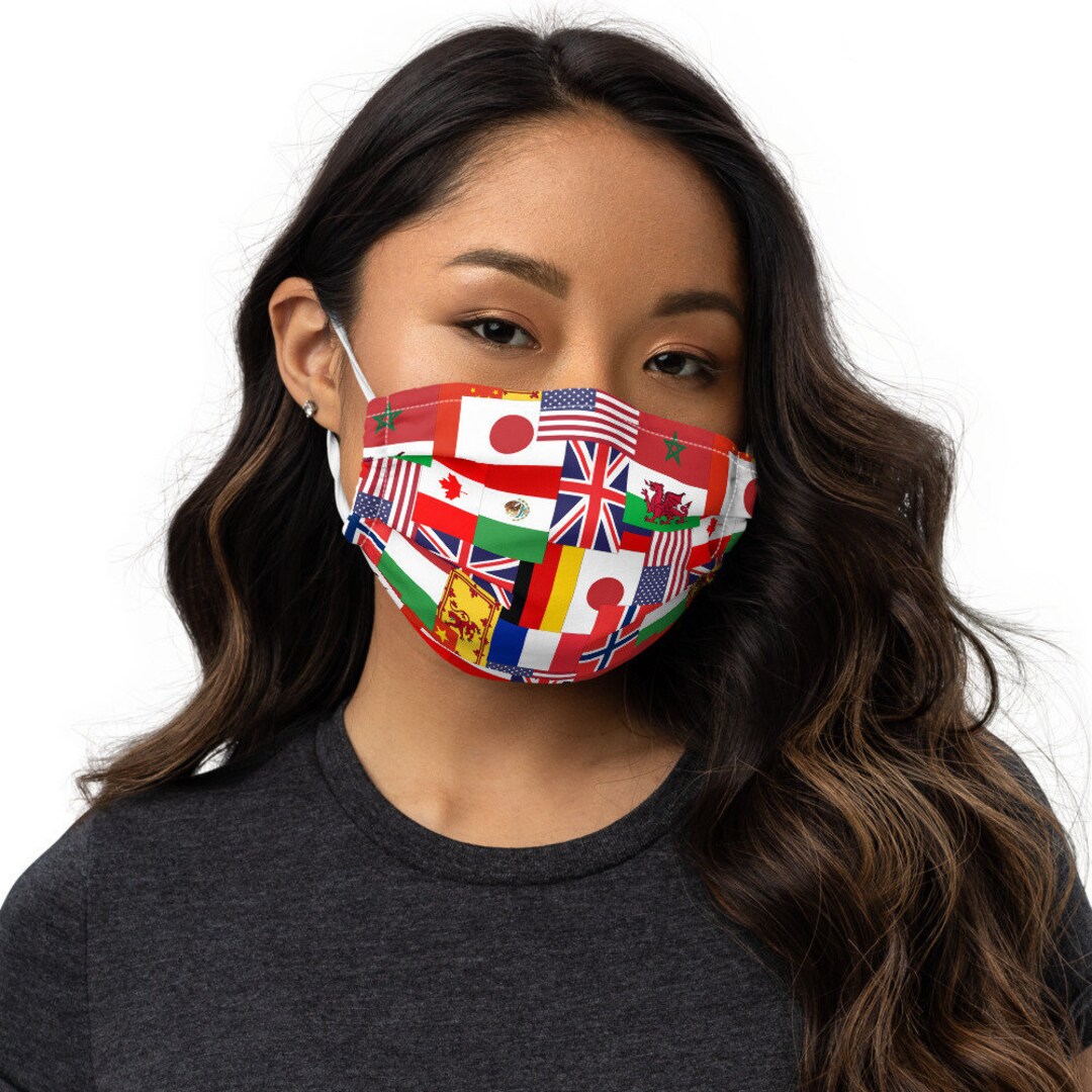 World Showcase Epcot Flags Premium Face Mask - Etsy
