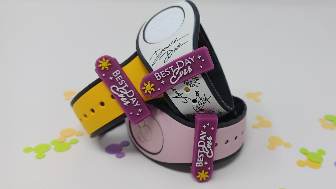 Best Day Ever Sliding PVC Charm for Use With Magic Bands and Smart ...
