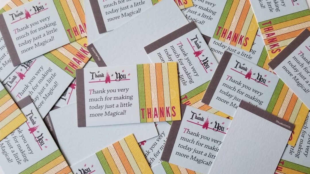 6-pack Cast Member Thank You Cards | Cast Compliment | Cast Member ...