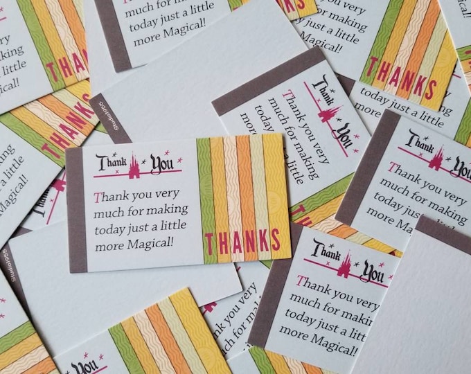 6-pack Cast Member Thank You Cards | Cast Compliment | Cast Member ...