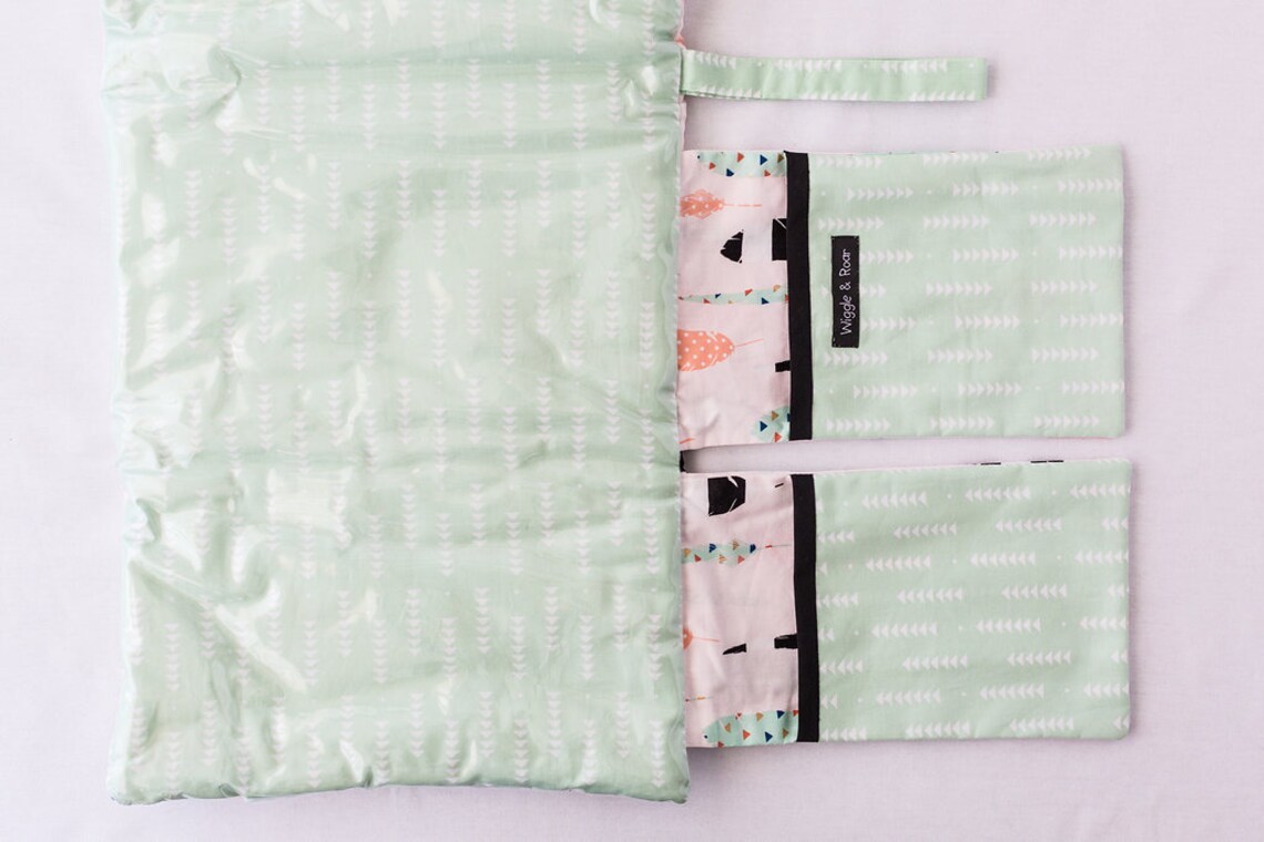 Modern Blue Chevron Diaper Changing Pad Diaper Mat Baby - Etsy