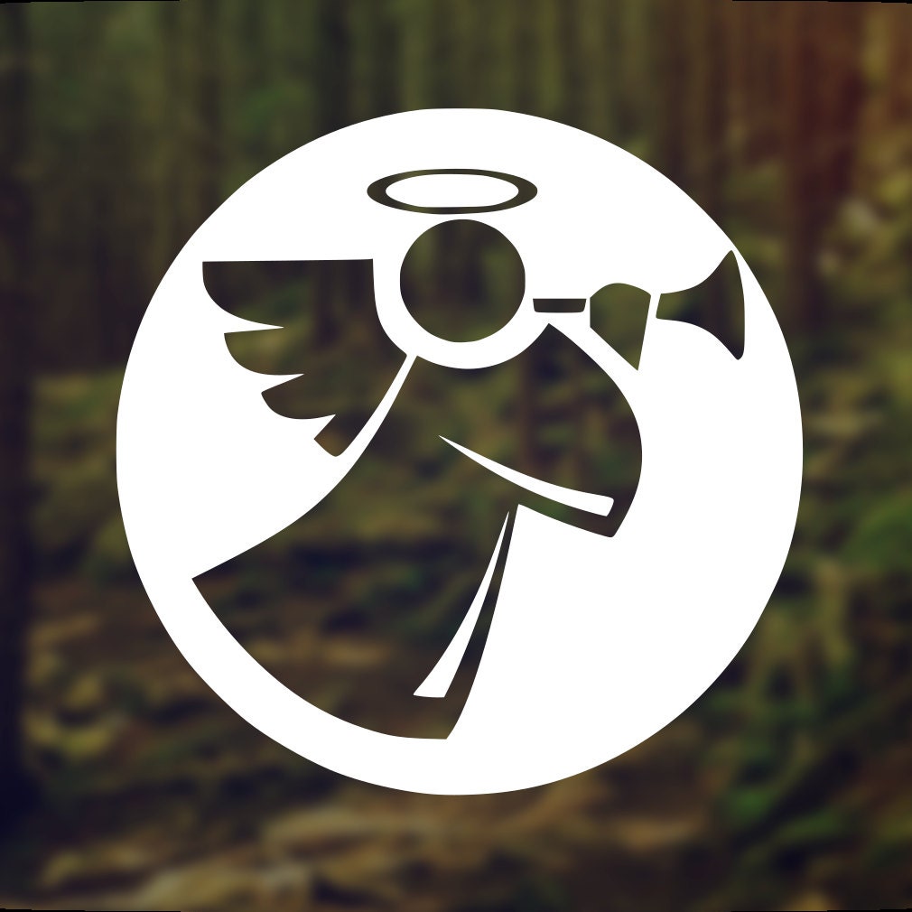 Angel Vinyl Decal - Religious Stickers - God Decals- Angel Sticker ...