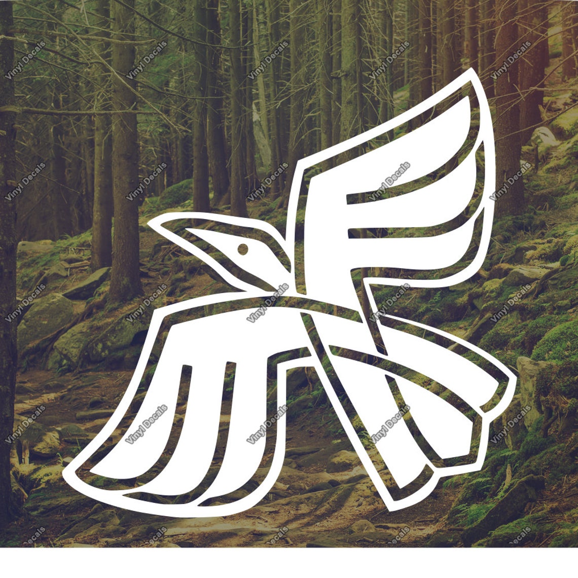 Hawk Sticker - Hawk Vinyl Decal - Hawk Decal - Laptop Decal - Car Decal ...