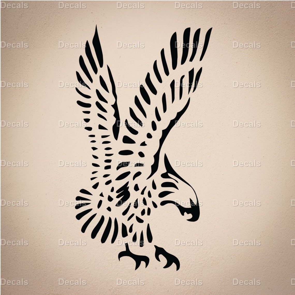 Hawk Decal - Hawk Sticker - Hawk Vinyl Decal - Animal Sticker - Bird ...