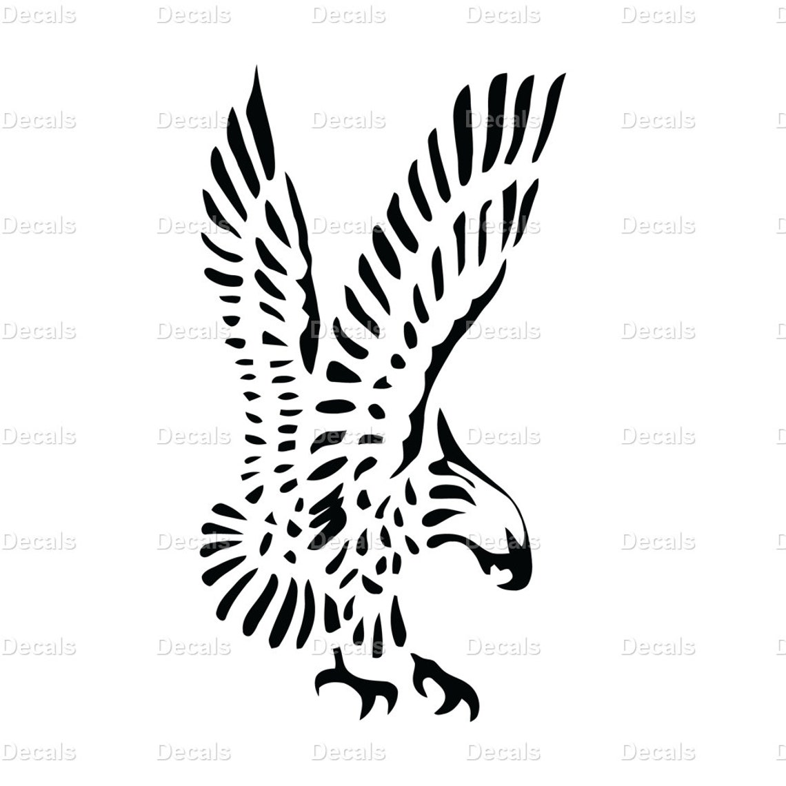 Hawk Decal - Hawk Sticker - Hawk Vinyl Decal - Animal Sticker - Bird ...