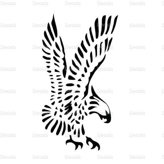 Hawk Decal Hawk Sticker Hawk Vinyl Decal Animal Sticker | Etsy Canada