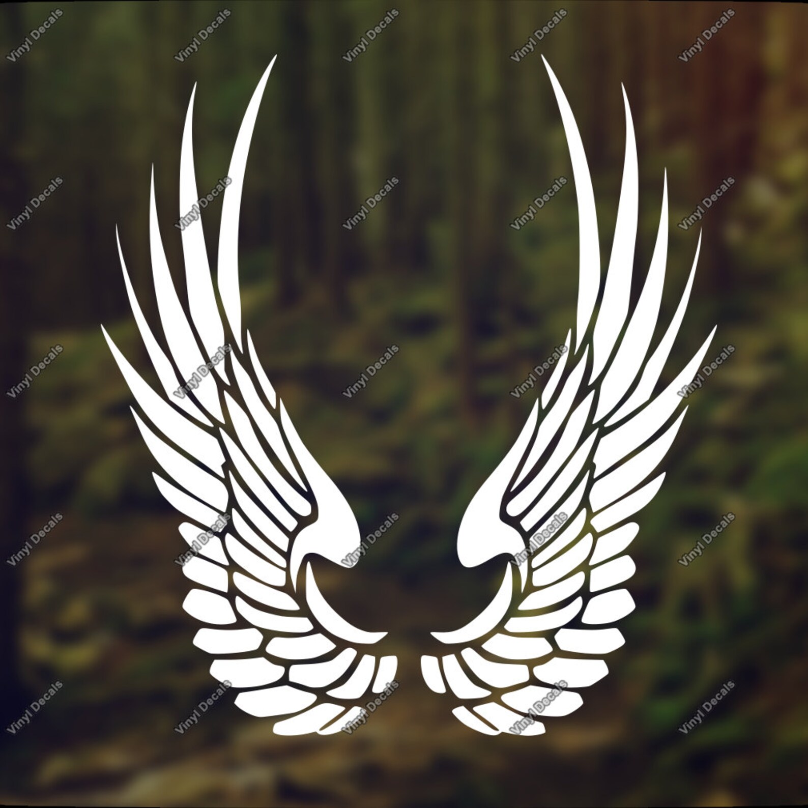 Wings Vinyl Decal - Wings Bike Decal - Wings Decal - Wings Sticker ...