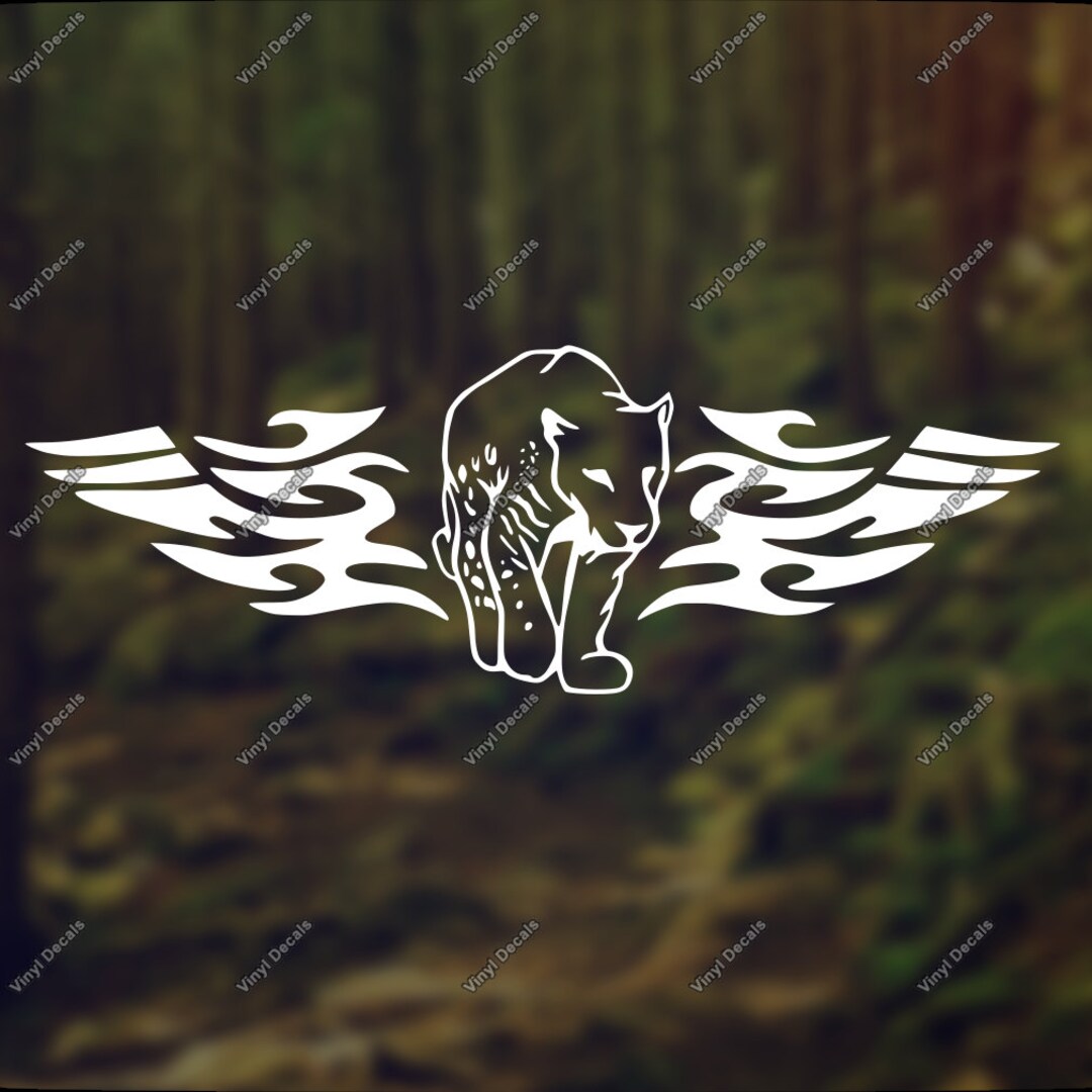 Leopard Car Decal - Cat Vinyl Decal - Leopard Decal - Laptop Decal ...