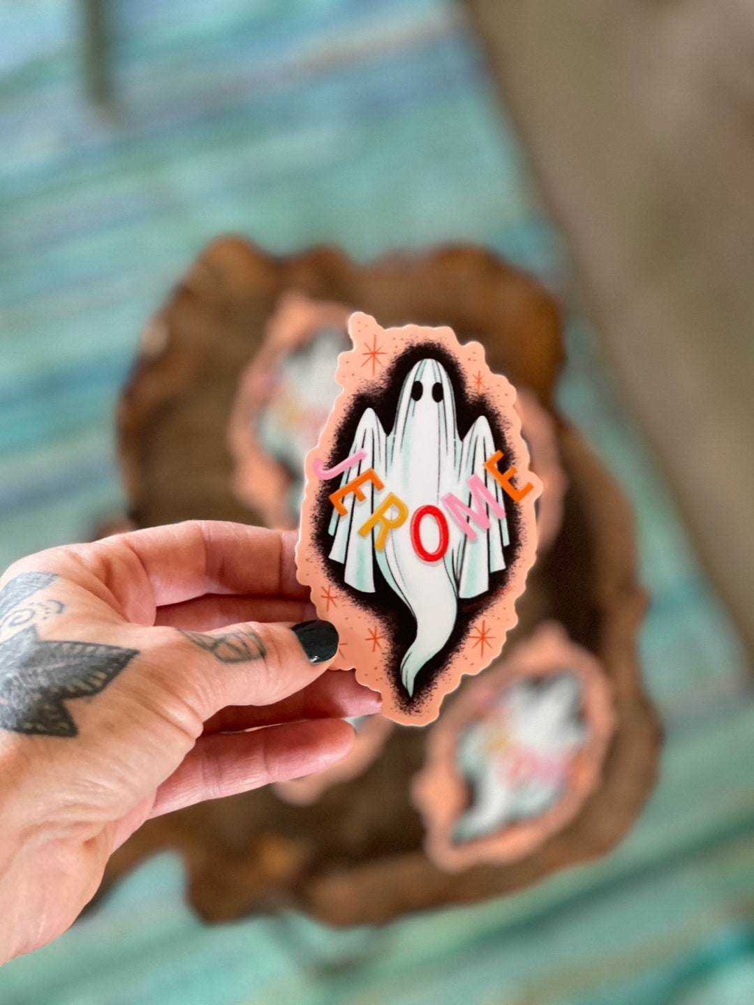 Jerome Ghost Sticker - Etsy